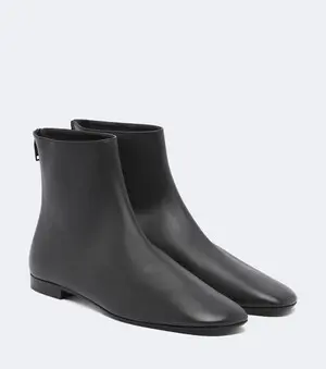 TOTEME Leather Ankle Boots