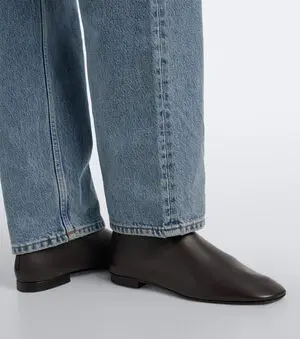 TOTEME Leather Ankle Boots