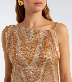 Missoni Zigzag Sequined Lame Top