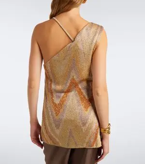 Missoni Zigzag Sequined Lame Top