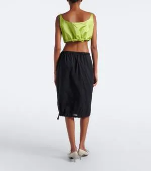 Prada Embellished Midi Skirt