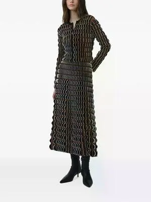 Simkhai Kylie Geometric-pattern Cropped Cardigan