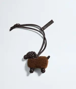 Bottega Veneta Sheep Charm - Espresso/gingerbread