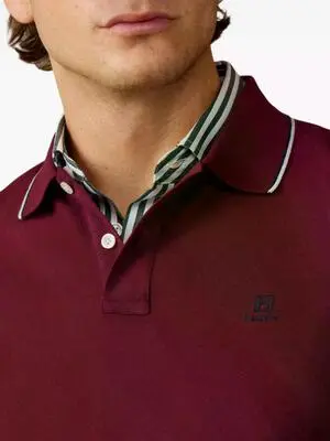 HACKETT  Logo-embroidered Short-sleeve Polo Shirt