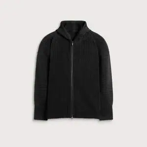 Issey Miyake Pleated Blouson Jacket - Black