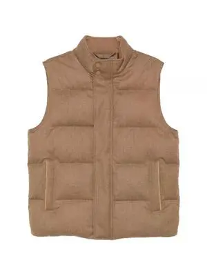 Canali Quilted Padded Gilet - Neutrals
