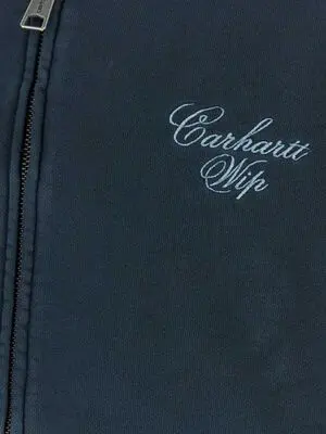 Carhartt Work In Progress Cotton Bomber Jacket With Embroidered Logo And Zip Closure