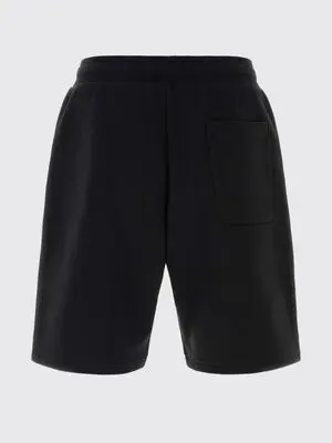 AMI Paris Knee-length Jersey Jogging Shorts With Drawstring Waist - Black