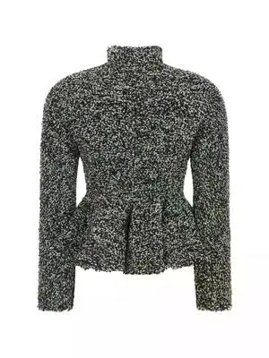 Alberta Ferretti Bouclé Peplum Jacket