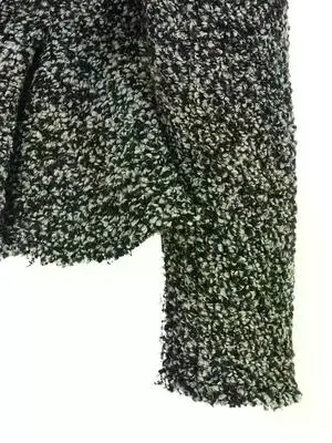 Alberta Ferretti Bouclé Peplum Jacket