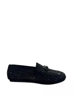 Kurt Geiger Crystal-embellished Loafers