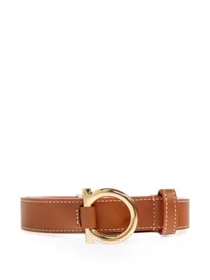 FERRAGAMO Gancini Belt - Brown