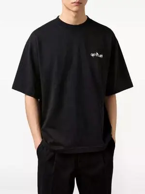 Off-White Arrows-print Cotton T-shirt - Black