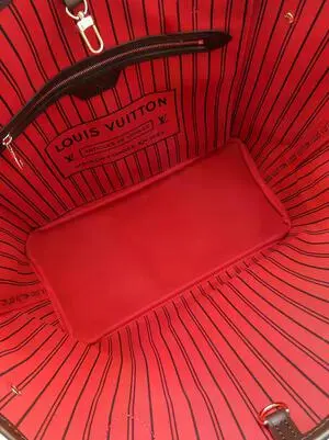 LOUIS VUITTON 2021-2026 Damier Ebene Neverfull Mm Tote Bag