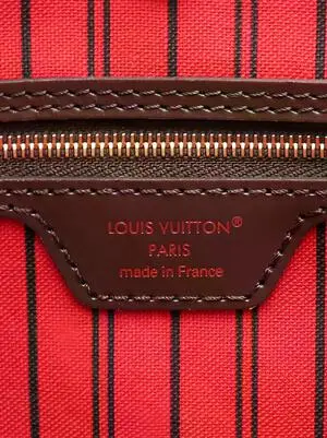 LOUIS VUITTON 2021-2026 Damier Ebene Neverfull Mm Tote Bag