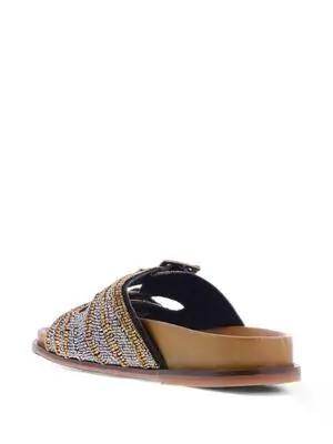 INUOVO Bead-embellished Buckled Sandals