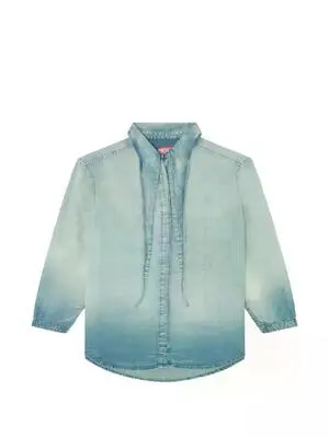 DIESEL® Shirt In Marbled Fluid Denim