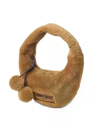 JIMMY CHOO Winter Shearling Shoulder Bag