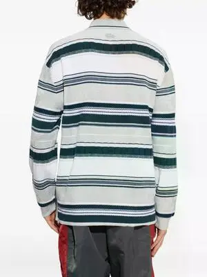 Lacoste Striped Logo-patch Sweater