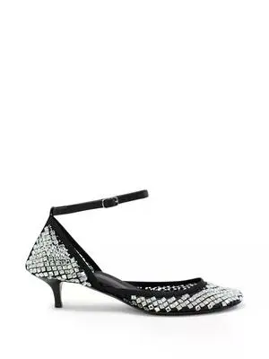 CHRISTOPHER ESBER Minette Crystal-embellished Mesh Pumps