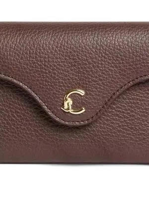 COCCINELLE C-me Logo-plaque Pebbled Leather Wallet