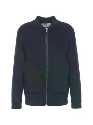 AMARANTO Zip-up Bomber Jacket - Blue