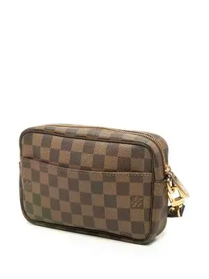 LOUIS VUITTON 2008 Damier Ebene Pochette Billets Macao Clutch Bag