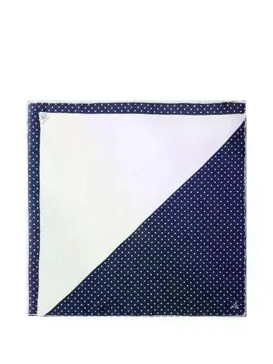 Prada Printed Twill Scarf 90 - Blue