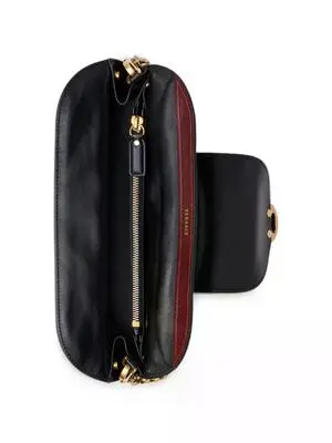 Versace Vivian Embellished Suede Clutch