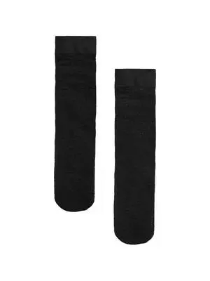WOLFORD Bouquet Floral-jacquard Knee-high Socks - Black