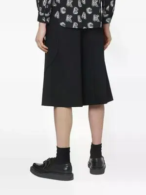 Comme Des Garçons Curved-overlay Shorts
