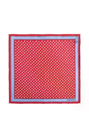 FERRAGAMO Primavera Silk Pocket Square