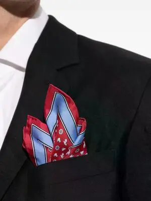 FERRAGAMO Primavera Silk Pocket Square