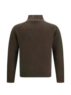 ARAGONA Ribbed-knit High-neck Sweater