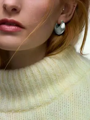 DINNY HALL Iceni Warrior Puffy Hoop Earrings