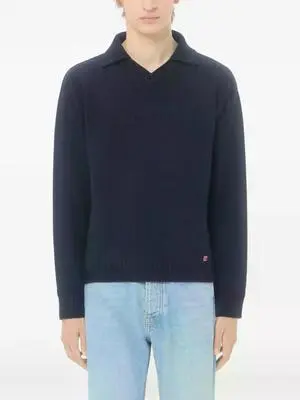 Valentino Garavani Polo-collar Sweater - Blue