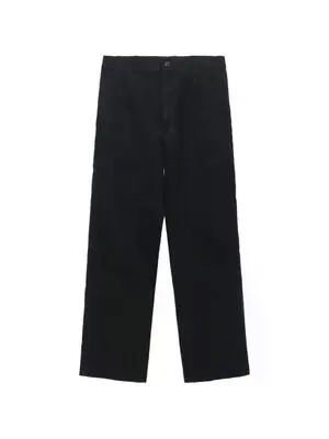 COMME DES GARÇONS HOMME Elasticated-waistband Straight-leg Trousers - Blue