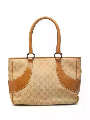 GUCCI 2000-2015 Gg Canvas Tote Bag - Neutrals