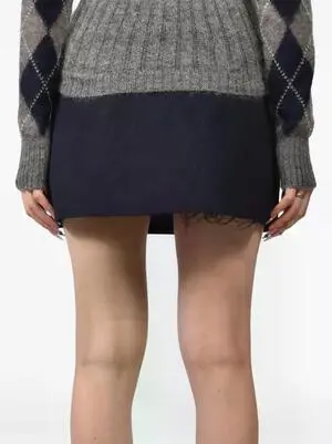 SHUSHU/TONG Bow-detail Mini Skirt