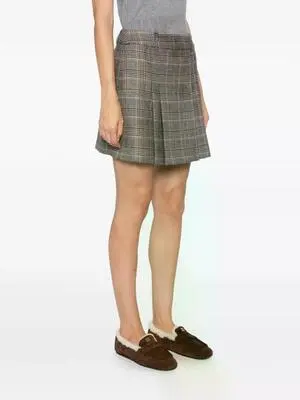 PENNYBLACK Check Pleated Mini Skirt