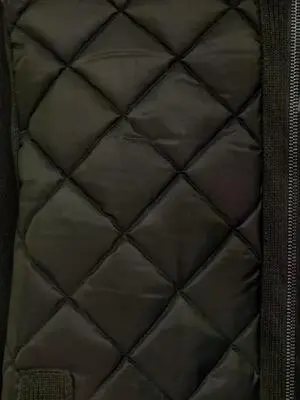 Moncler Quilted-panel Knitted Jacket
