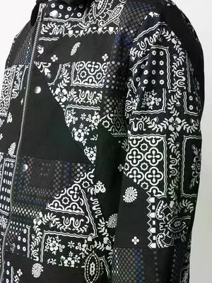 Sacai Patchwork-print Zip-up Jacket