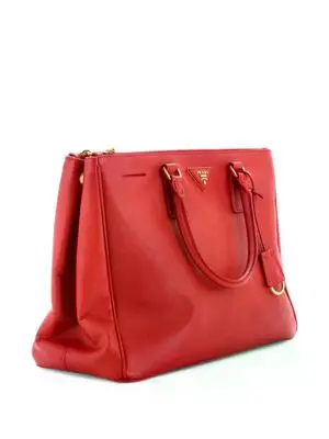 Prada Double Zip Lux Saffiano Leather Large Tote Bag