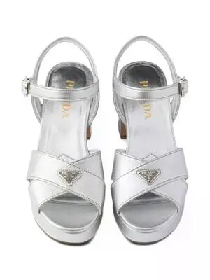 Prada Nappa Leather Platform Sandals