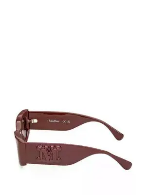 Max Mara Logo-plaque Rectangle-frame Sunglasses