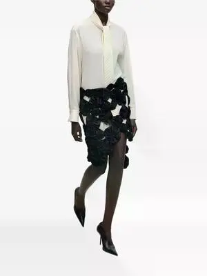 Victoria Beckham Appliqué Mini Skirt
