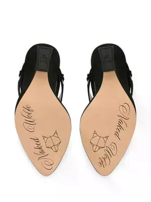 NAKED WOLFE Rampage Lace-up Wedge Pumps