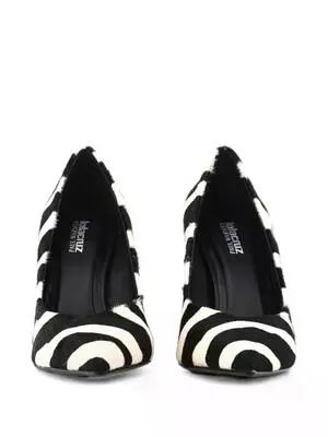 LOLA CRUZ Eugenia Zebra-print Pumps