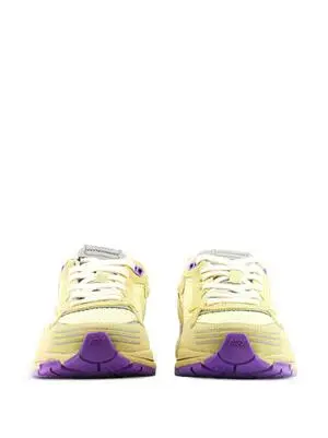 AUTRY Hyperway Panelled Low-top Sneakers - Yellow