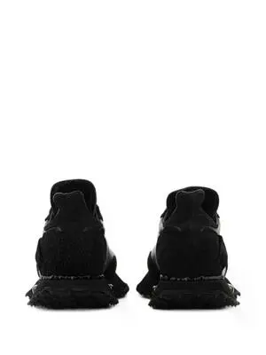 BEPOSITIVE Race Leather Low-top Sneakers - Black